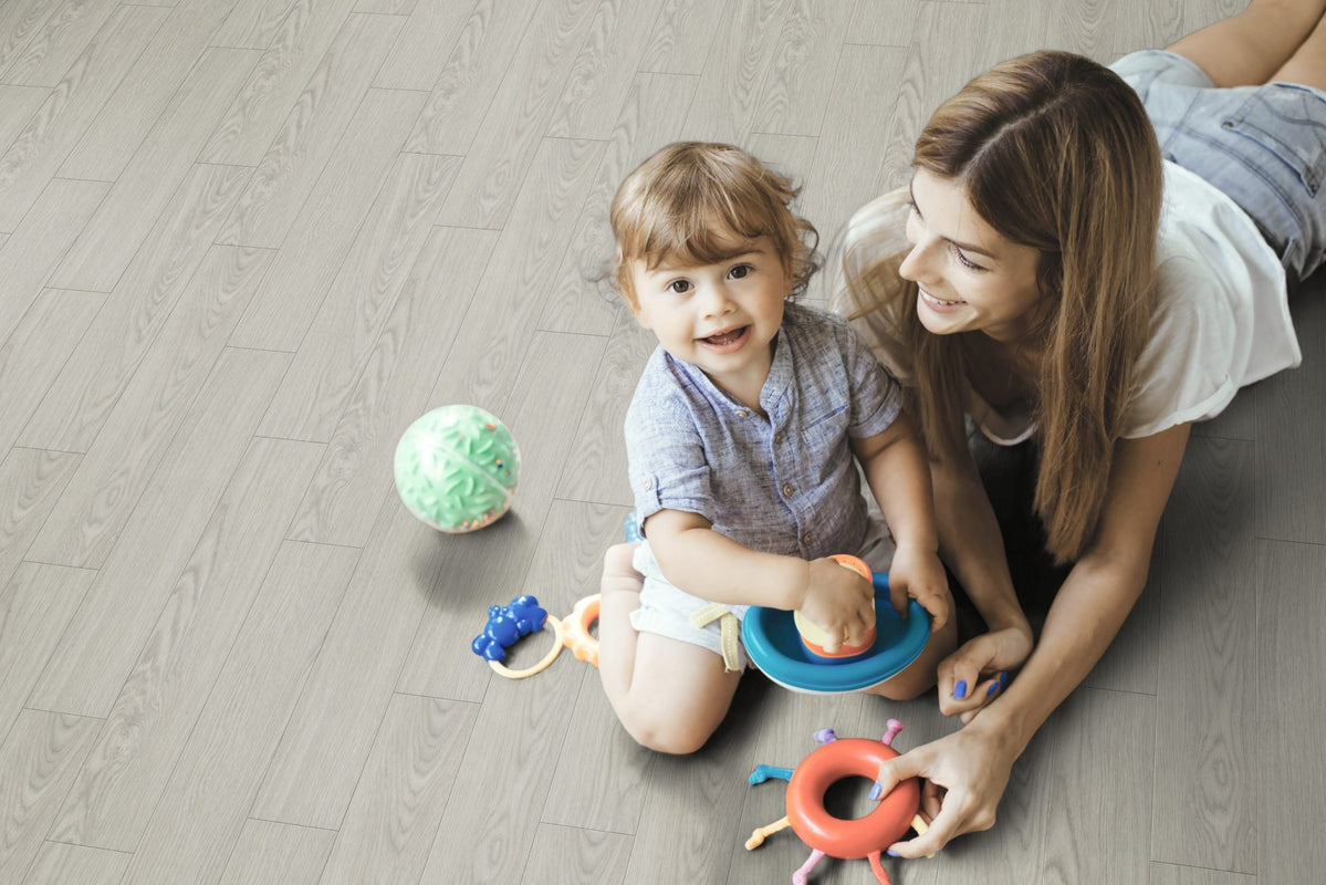 Luvanto Lakeside Ash Vinyl Flooring | Glue Down LVT — Newland Floors ...