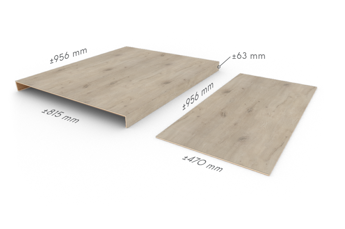 COREtec | Naturals Stair Kit Box A Straight Treads & Risers — Newland ...