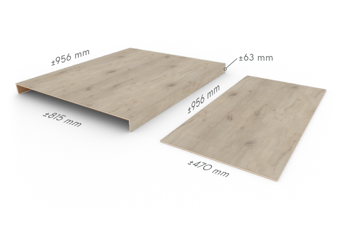 COREtec | Naturals Stair Kit Box A Straight Treads & Risers — Newland ...