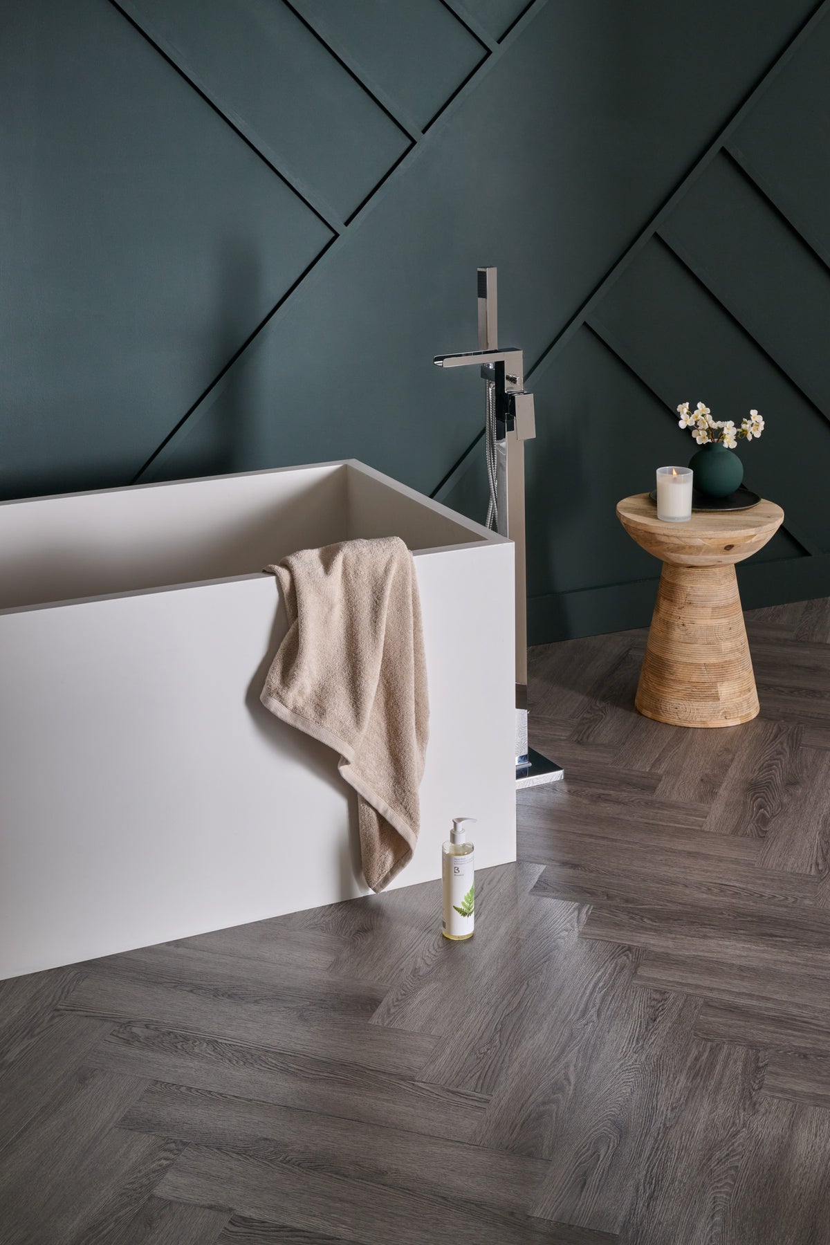 Woodpecker Weymouth Echo Oak Herringbone | DIY Flooring — Newland ...